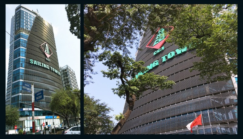 Tòa nhà Sailing Tower mà CC1 thế chấp tại Nam Á Bank để huy động 1.800 ...